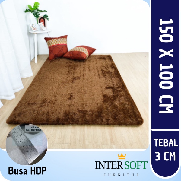 Jual Karpet Bulu Premium Kain Rasfur Lembut Busa HDP Berkualitas Alas ...