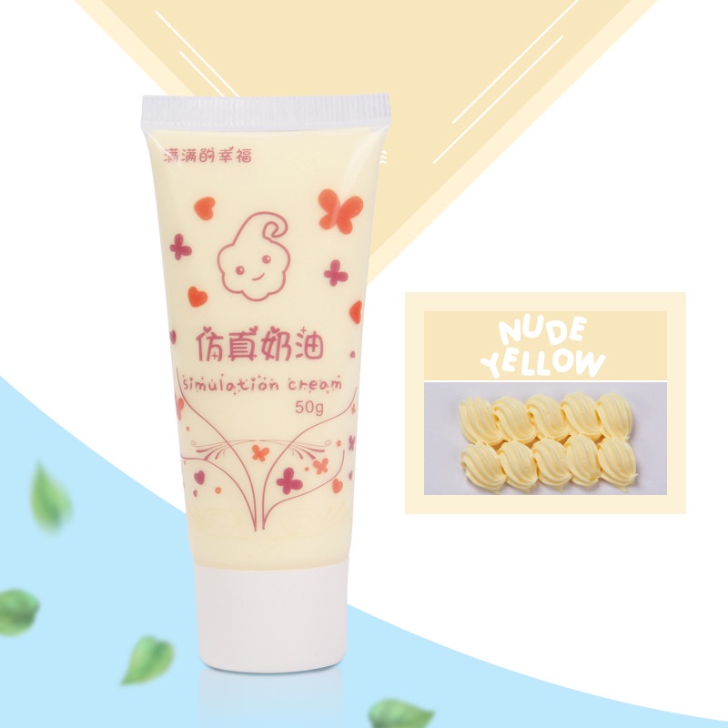 Jual 50 ml Cream Clay Lem Krim Simulation Cream untuk Deco | Shopee ...