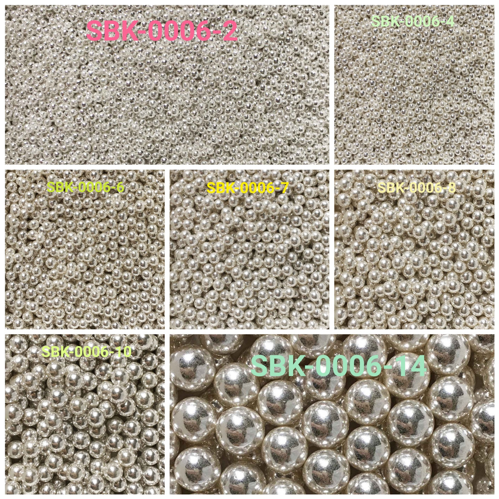 Jual GR-SBK-0006 Sprinkles sprinkle sprinkel 30 gram mutiara silver ...