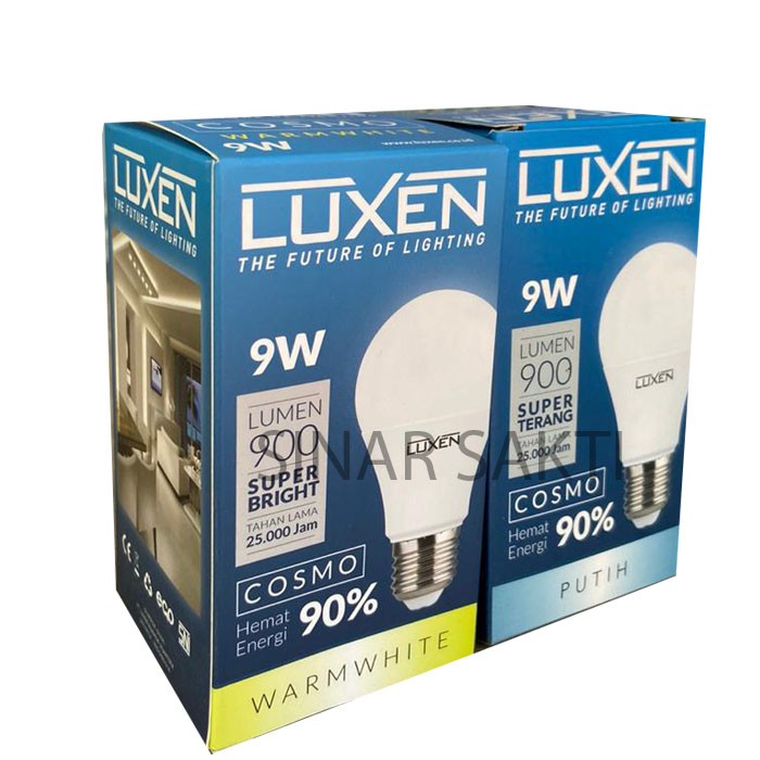 Jual Luxen Lampu Led Bulb 9w 9 Watt 9 W 9Watt 9W Lampu Garansi 1 Tahun ...