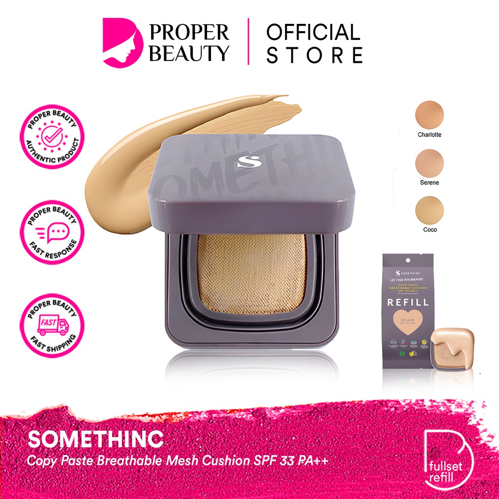 Jual SOMETHINC Copy Paste Breathable Mesh Cushion SPF 33 PA++ Indonesia ...