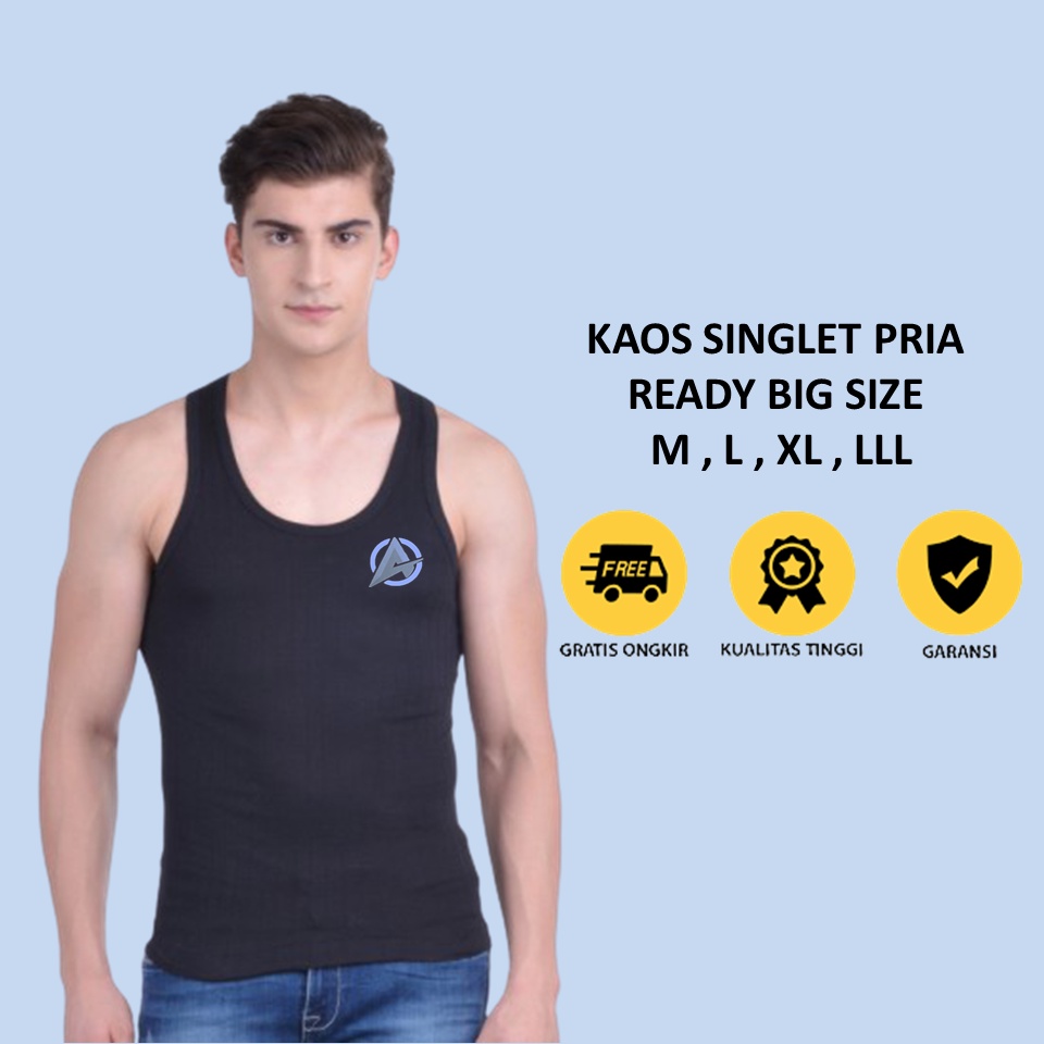 Jual Kaos Dalam Pria / Singlet Cowok Dewasa / Singlet Dewasa / Kaus ...