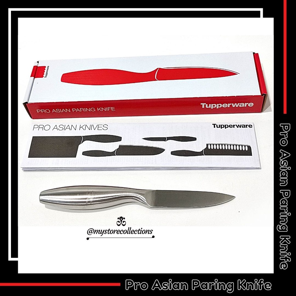 Jual Tupperware Pro Asian Knife Set ( Santoku , Chopper , Paring ...