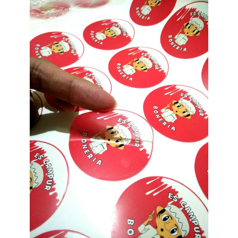 Jual CETAK STIKER TRANSPARAN CUSTOM A3 / STIKER CUSTOM A3 + CUTTING ...