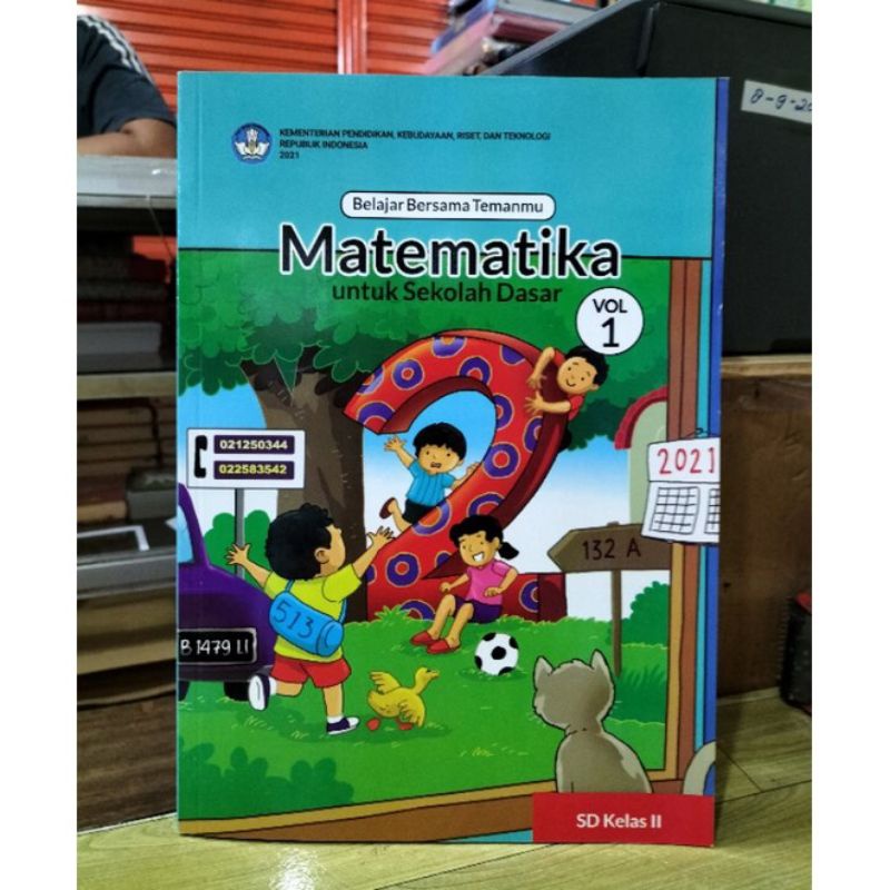 Jual Buku paket Matematika Volume 1Kelas 2 SD kurikulum merdeka 2021 ...