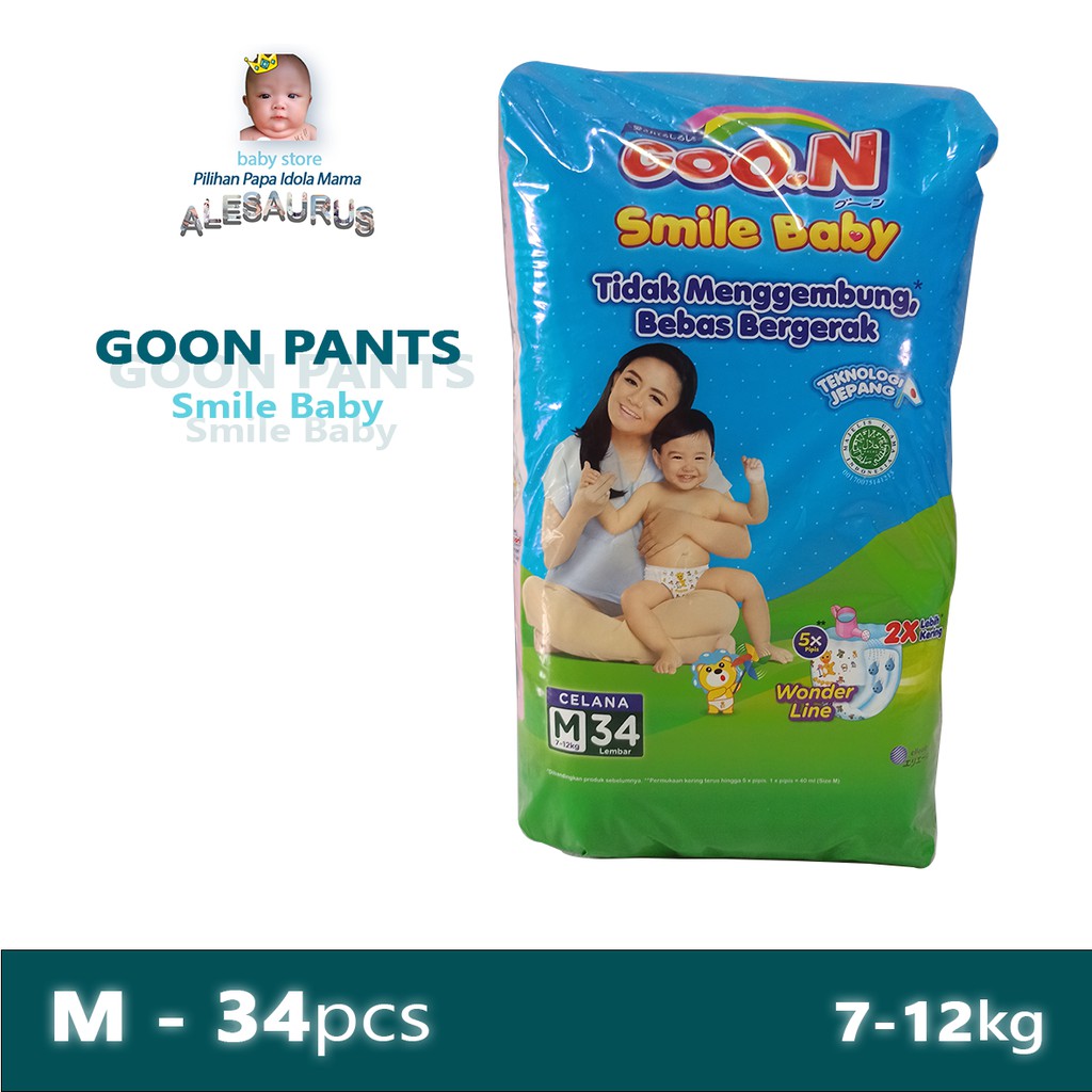 Jual Goon Smile Baby Pants Popok Celana M34 GOO.N | Shopee Indonesia