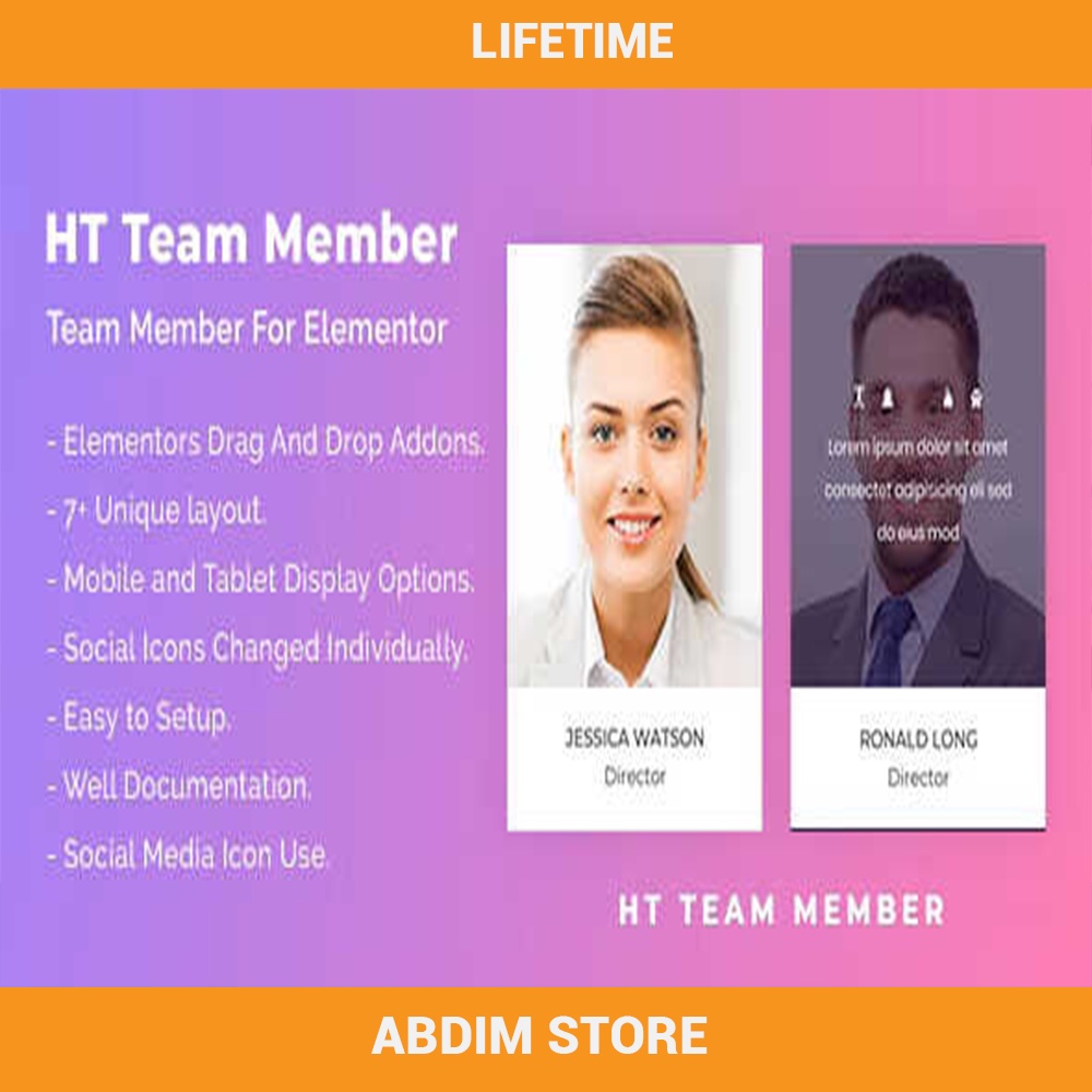 Jual HT Team Member For Elementor Plugin Wordpress | Shopee Indonesia
