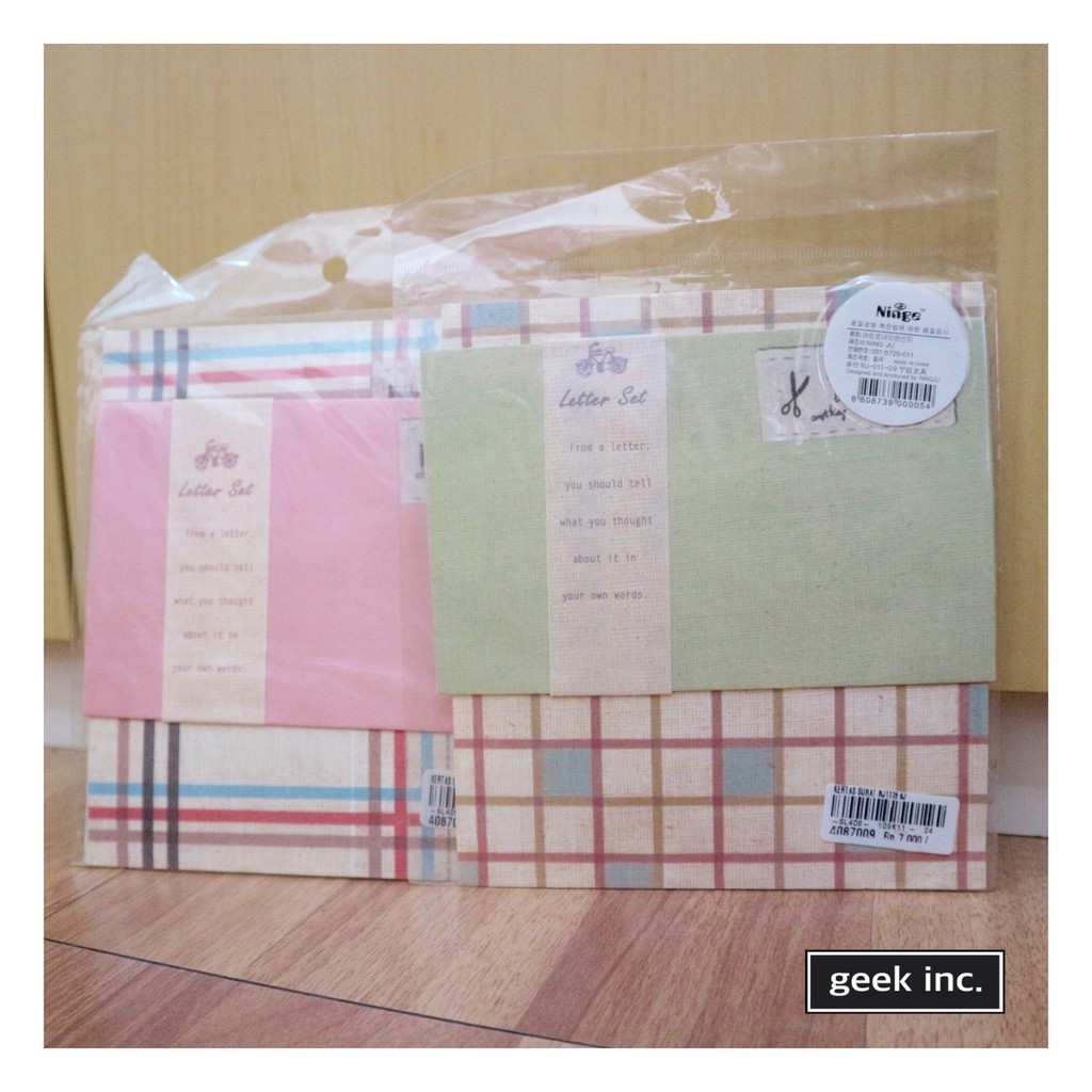 Jual Stationery - Letter Set | Ninge - Paper Scrap / Paper Crafting ...