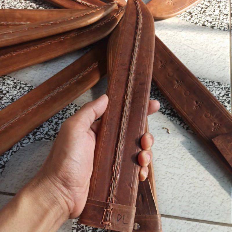 Jual RANGKA PISAU BESAR 30CM X 5CM KULIT SAPI ASLI 100% ORIGINAL ...