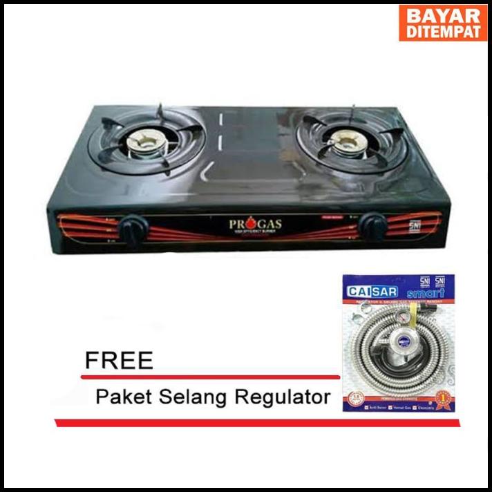 Jual Kompor Gas Set 2 Tungku Dan Selang Set Sni | Shopee Indonesia