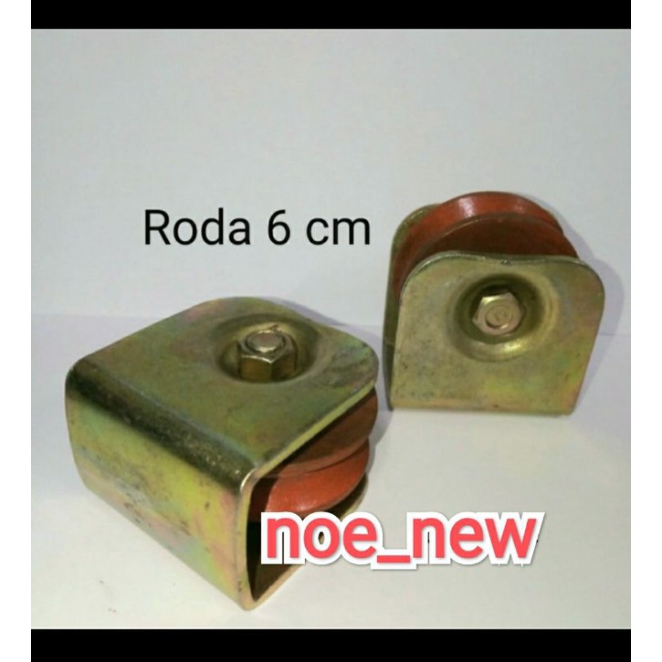 Jual RODA BESI / RODA PAGAR MODEL MEDAN UKURAN 6 CM RELL U / V | Shopee ...