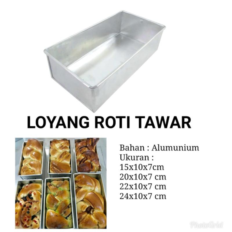 Jual LOYANG ROTI TAWAR ukuran15x10x7 bahan alumunium | Shopee Indonesia