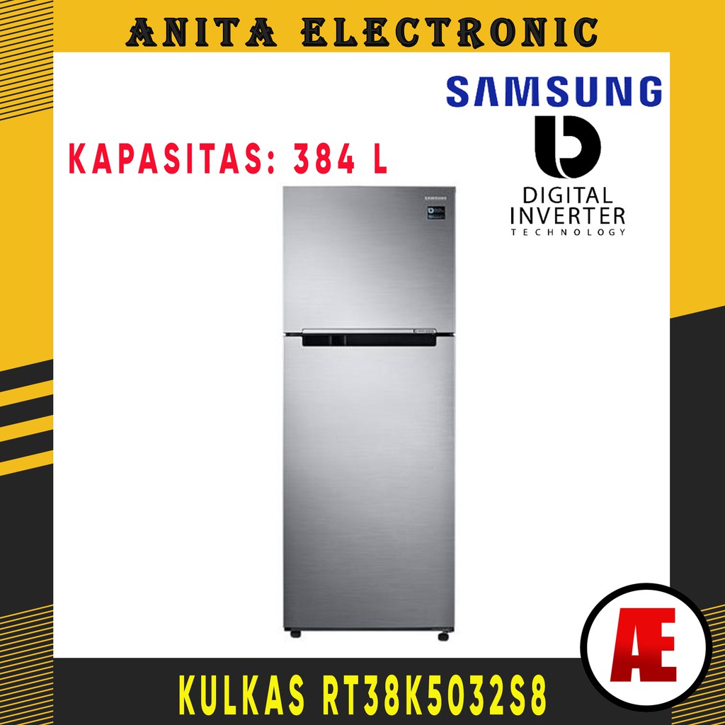 Jual KULKAS SAMSUNG 2 PINTU DIGITAL INVERTER TWIN COOLING RT38K5032S8 ...