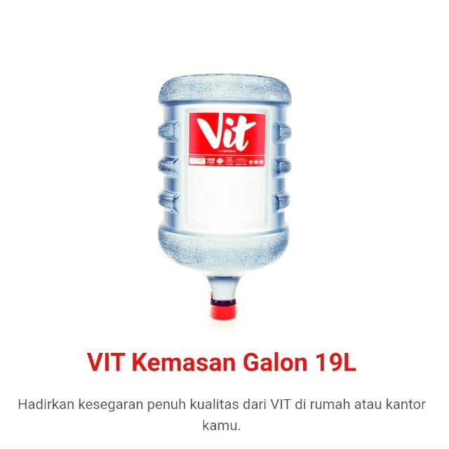 Jual VIT GALON 19LTR. AIR MINERAL GALON | Shopee Indonesia