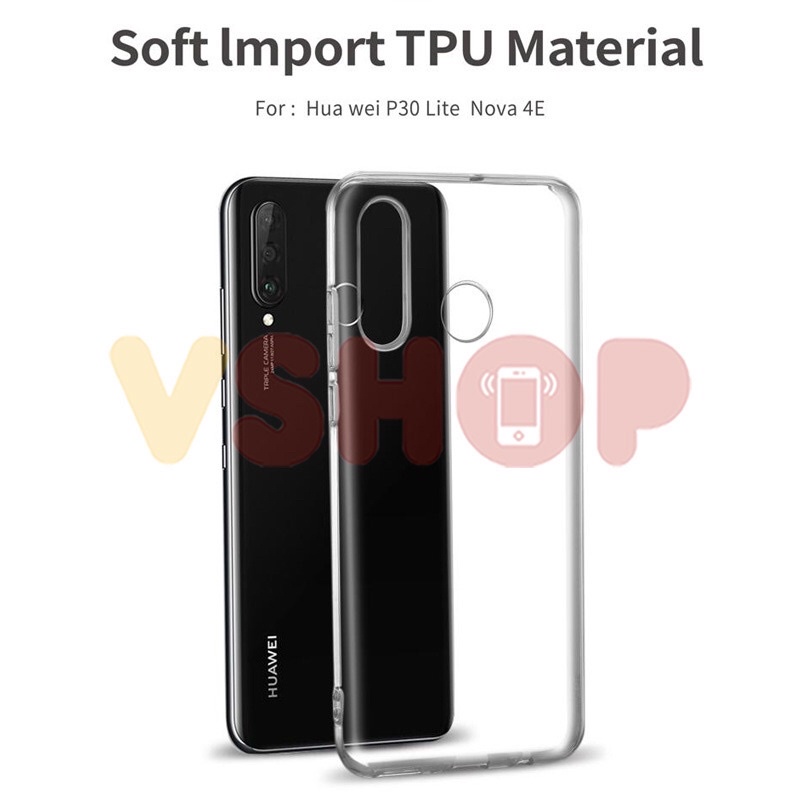 Jual SOFTCASE TRANSPARAN HUAWEI P30 LITE - NOVA 4E PREMIUM CLEAR SOFT CASE | Shopee Indonesia