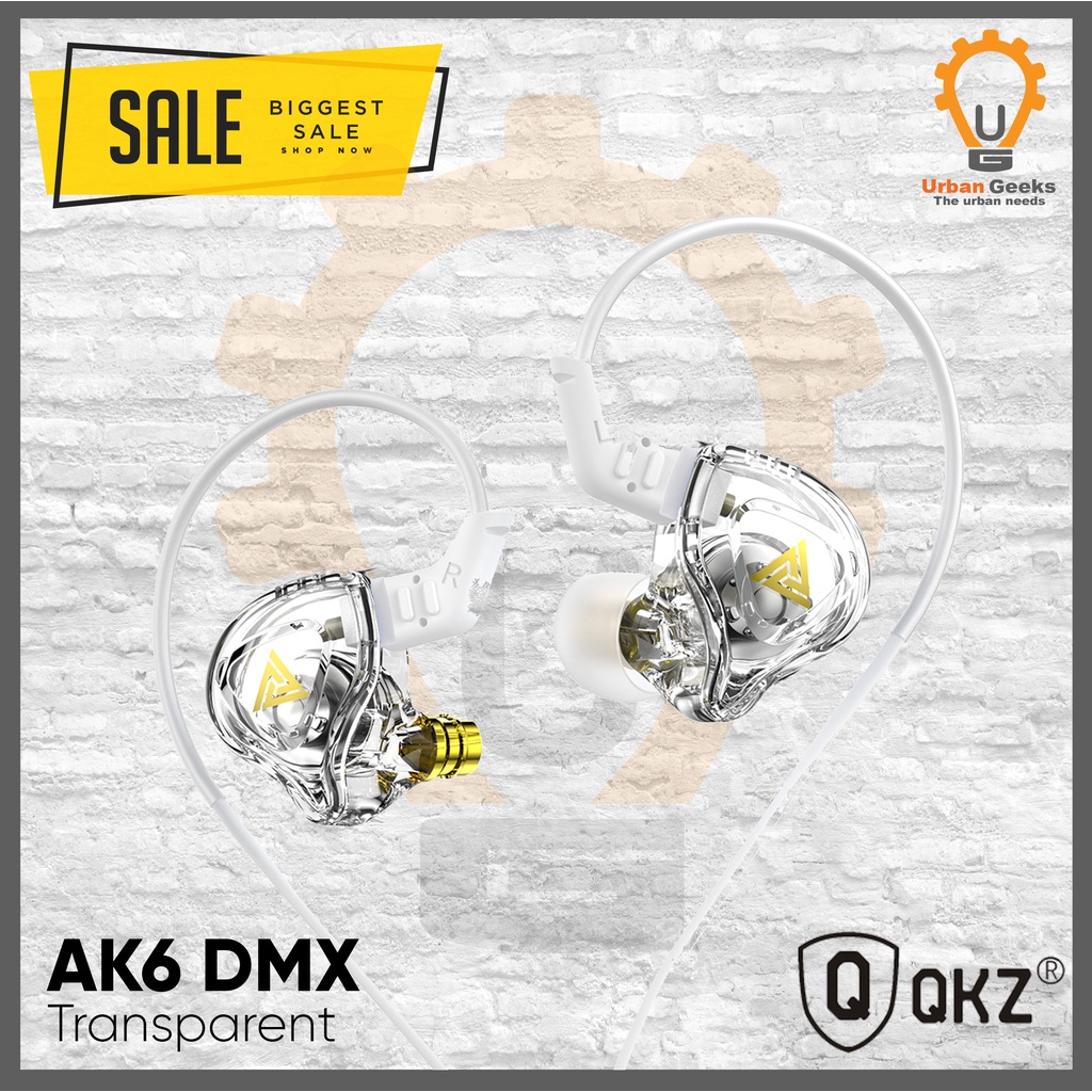 Jual QKZ AK6 DMX BassHead Earphone with mic alt AK6 Pro Max | Shopee ...