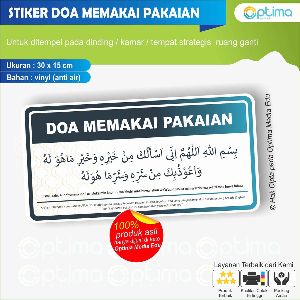 Doa Memakai Pakaian