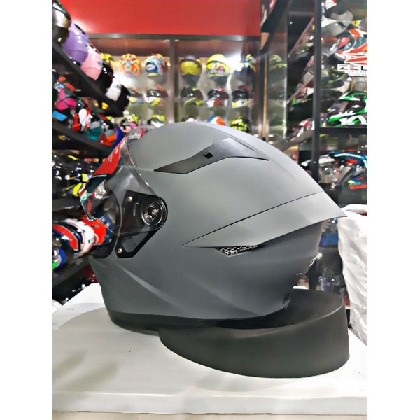 Jual KYT TT COURSE SOLID PLAIN MATT GORILA GREY | Shopee Indonesia