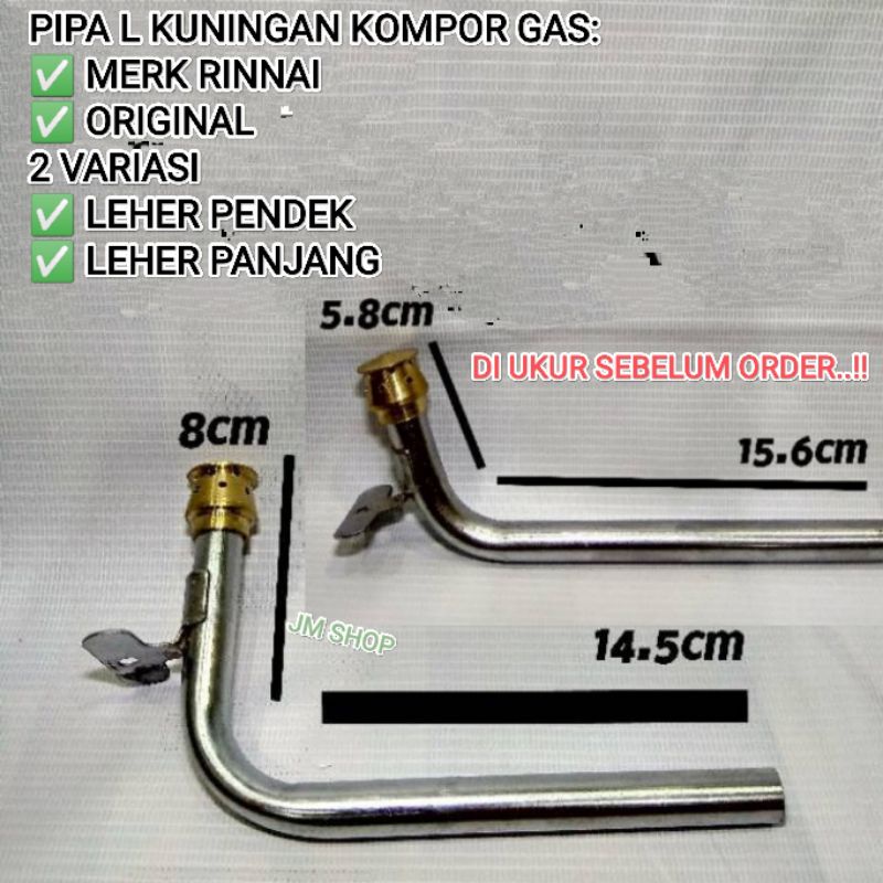 Jual PIPA L API LILIN 1SET ORIGINAL UNTUK KOMPOR GAS RINNAI | Shopee ...