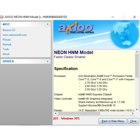 Jual DRIVER AXIOO NEON HNM CORE i3 (WINDOWS DRIVER-LINUX) | Shopee ...