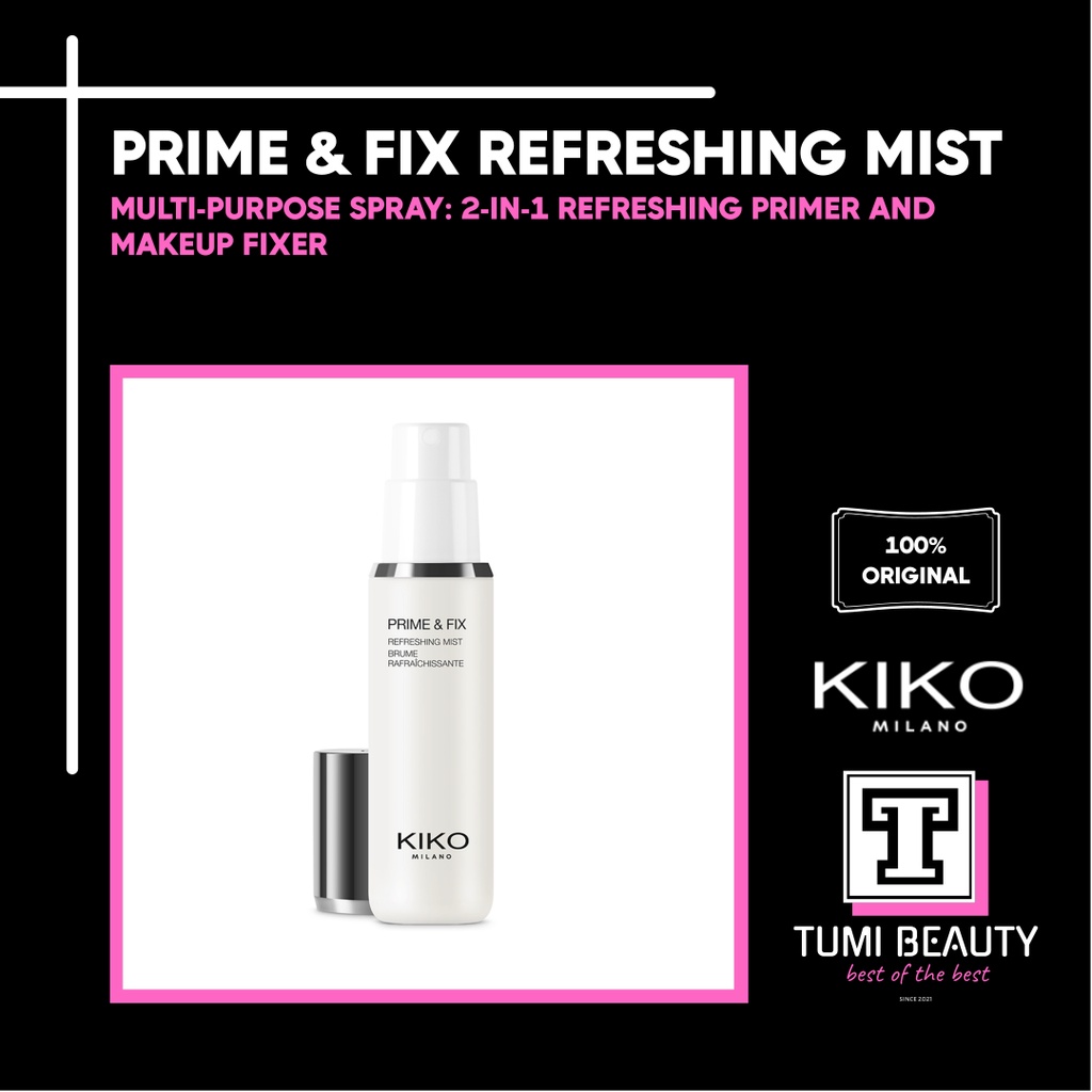 Jual Kiko Milano Prime and Fix Refreshing Mist (Made in Italy) | Shopee ...