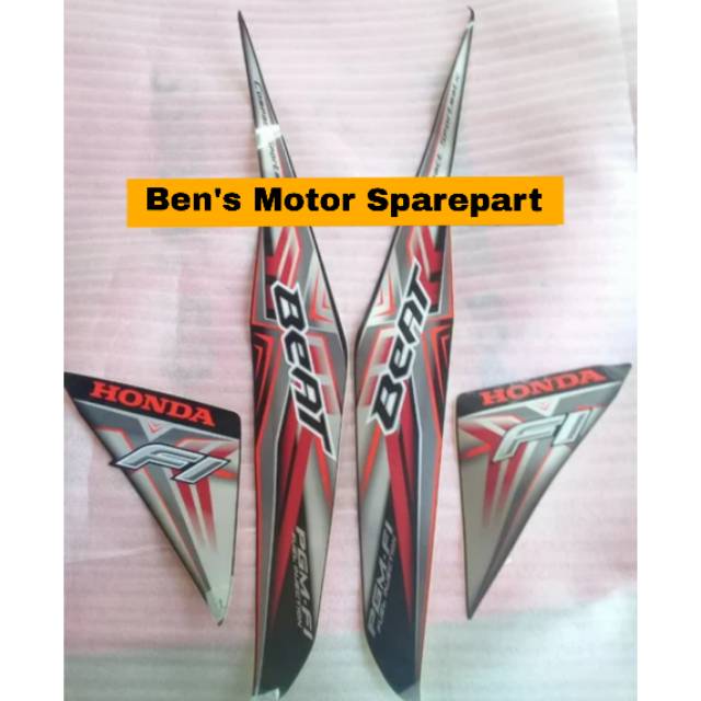 Jual Stripping Body Honda Beat Fi / Decal Sticker Body Beat F1 Full Set ...
