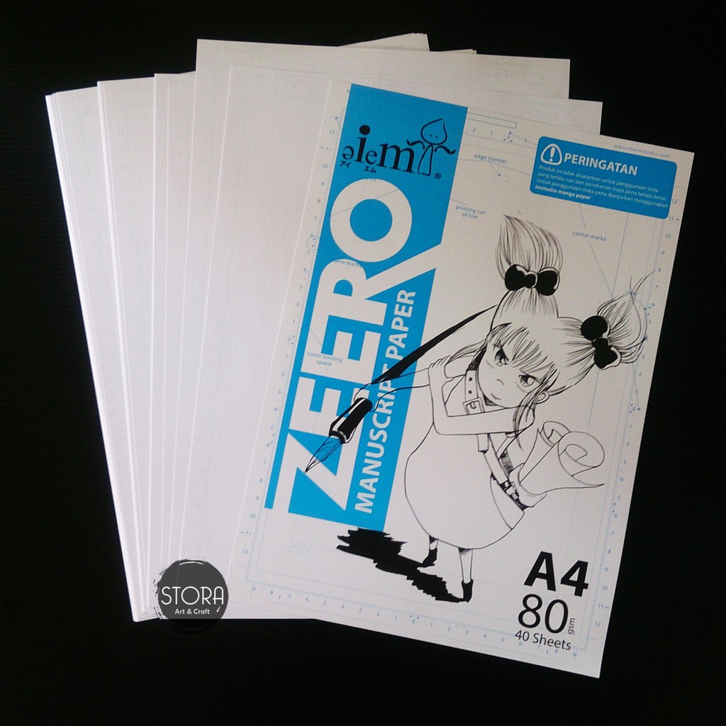 Jual ZEERO Manuscript Paper A4 / manga paper / kertas komik | Shopee ...