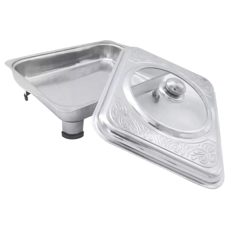 Jual DHW Tempat Makan Prasmanan (Tutup KACA + KARDUS) Kotak & Bulat ...