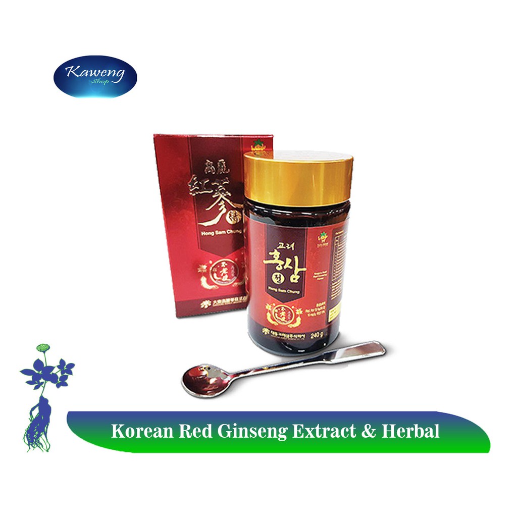 Jual KOREAN RED GINSENG EXTRACT & MULTI HERBAL HONG SAM CHUNG 240gr ...
