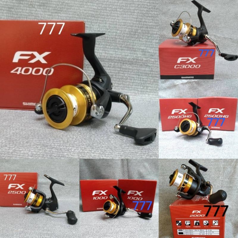 Jual Reel Pancing Shimano FX 1000 2000 2500 C3000 4000 FC New Product ...