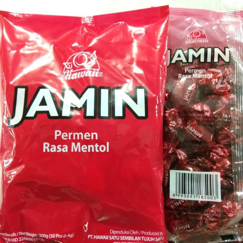 Jual Permen Jamin 200gr Rasa Menthol isi 50pcs Permen obat batuk ...