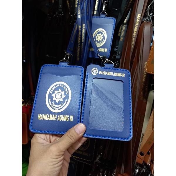 Jual Name Tag Holder Id Card Mahkamah Agung Warna Biru Terbaru | Shopee ...