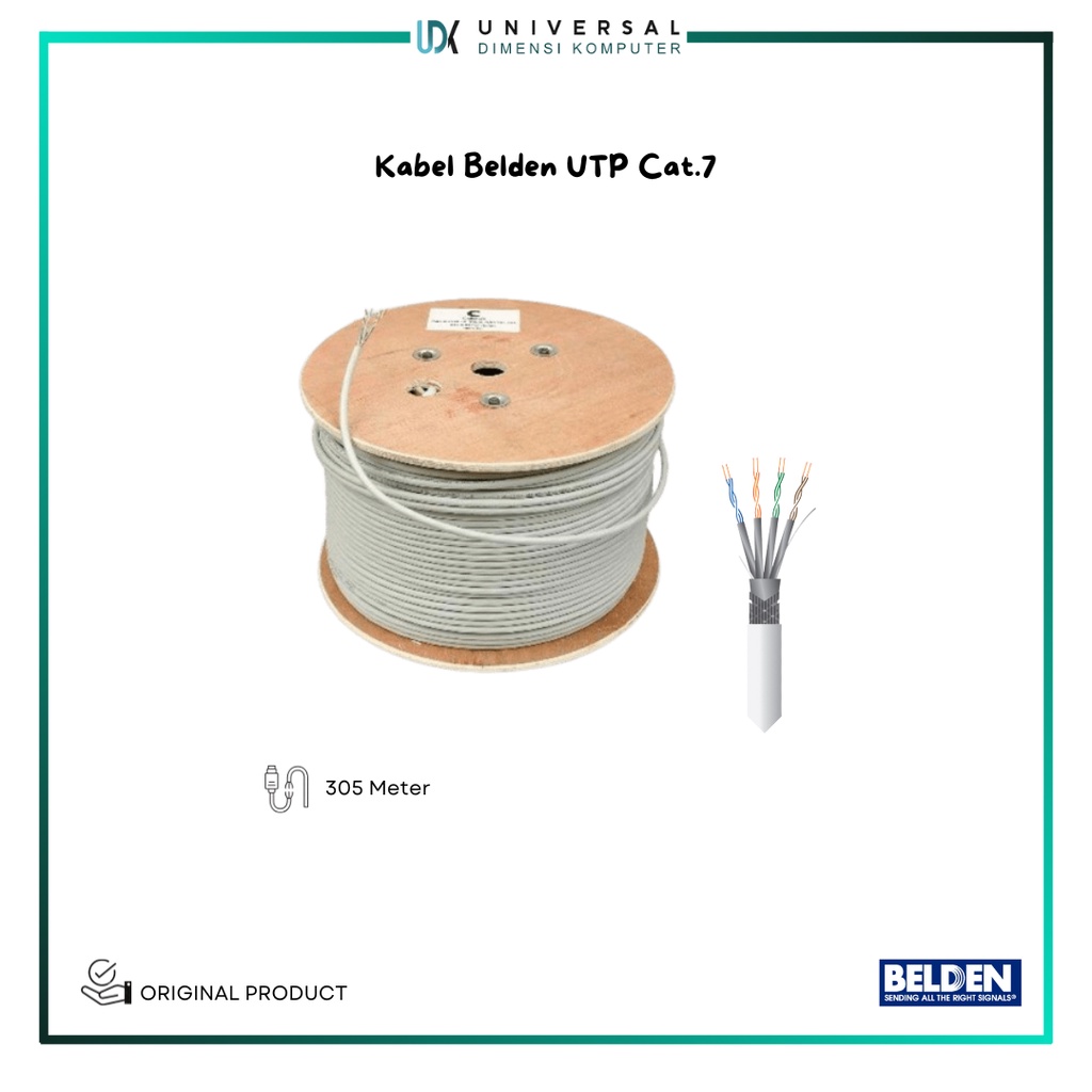 Jual Kabel Belden UTP Cat.7/Belden 305 Meter | Shopee Indonesia