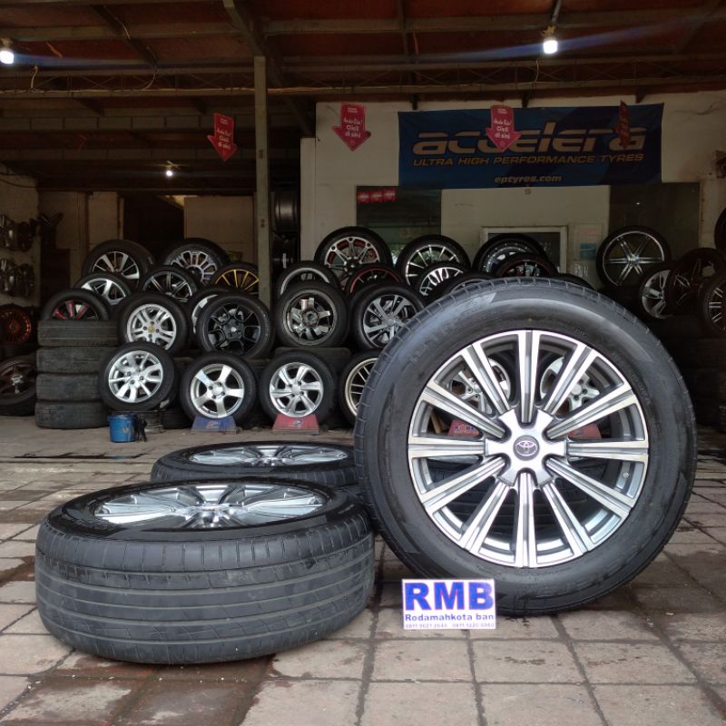 Jual VELG SEKEN SECOUND BEKAS COPOTAN MOBIL REP LEXLXUS RING 20 + BAN ACCELERA | Shopee Indonesia