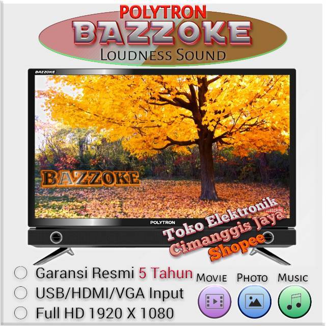 Jual TV LED POLYTRON 22 INCH | Shopee Indonesia