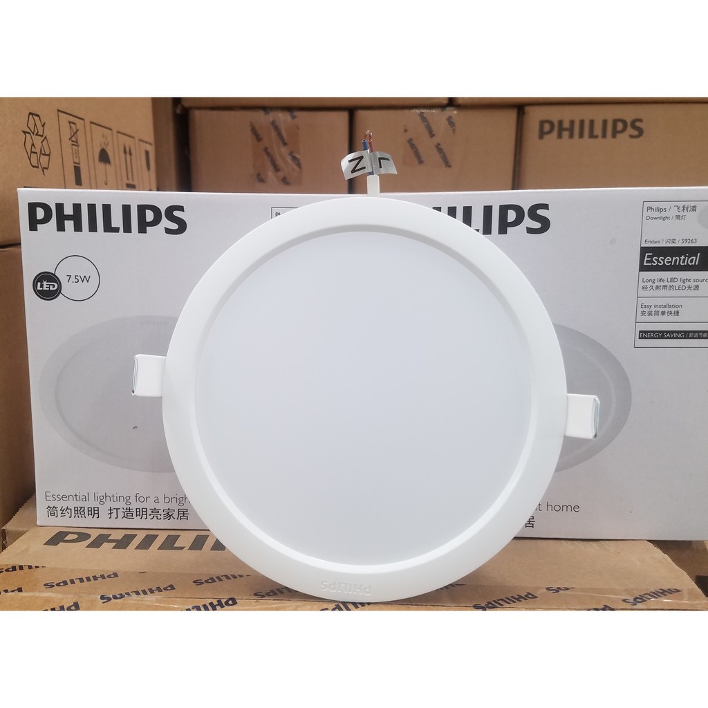 Jual Philips Downlight ERIDANI 150 7.5W 65K WH Recessed LED Putih ...