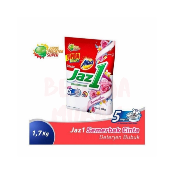 Jual Attack JAZ 1 Deterjen Bubuk Jumbo Semerbak Cinta 1.7 kg | Shopee ...