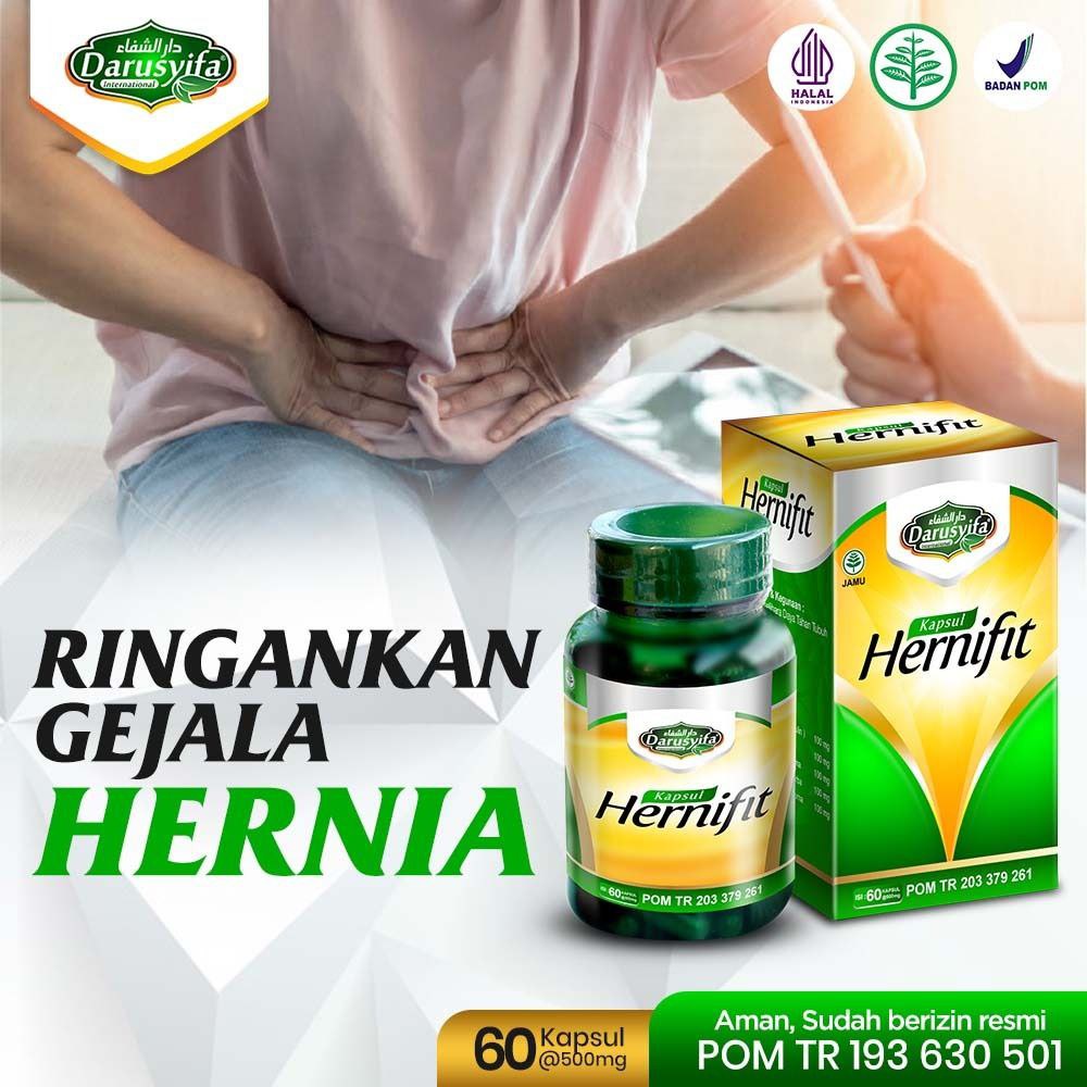 Jual Obat Hernia Herbal Paling Ampuh Alami Kapsul Hernifit Darusyifa 60 ...