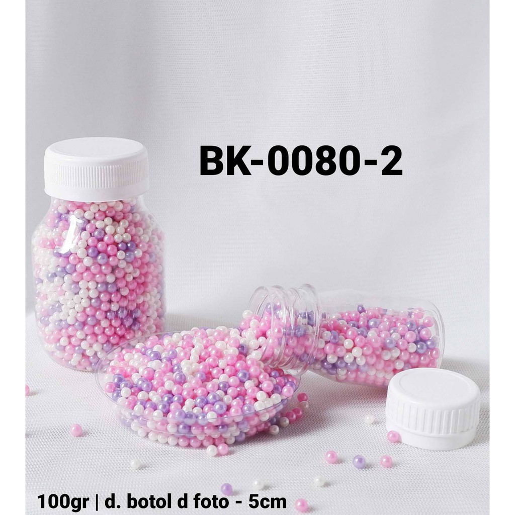 Jual BK-0080-2 Sprinkles sprinkle sprinkel 30 gram mutiara mix ungu ...