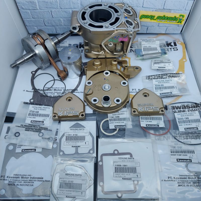 Jual Head Blok PDK Gold A024-BW Ninja R SS RR New RR Original Kawasaki ...