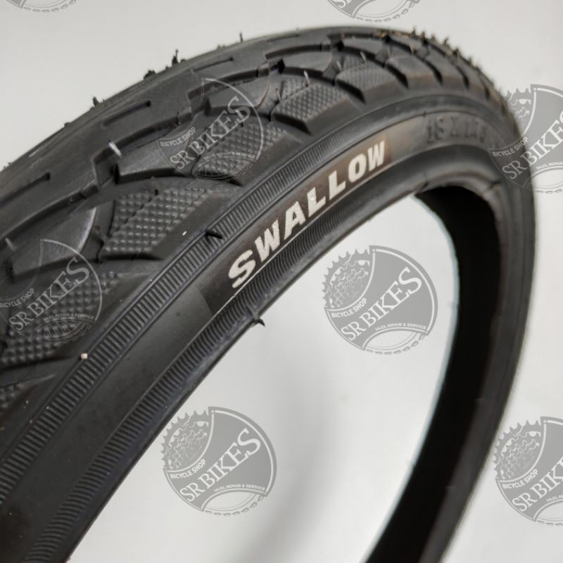 Jual Ban Luar 18 x 1.75 Sepeda Minion BMX Mini. HITAM POLOS. SWALLOW DELI TIRE | Shopee Indonesia