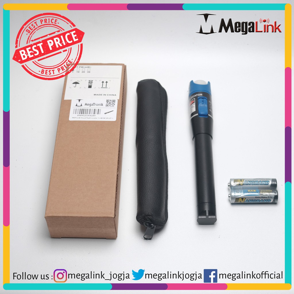 Jual Visual Fault Locator 1mW DK-VFL 07 senter laser fiber optik ...