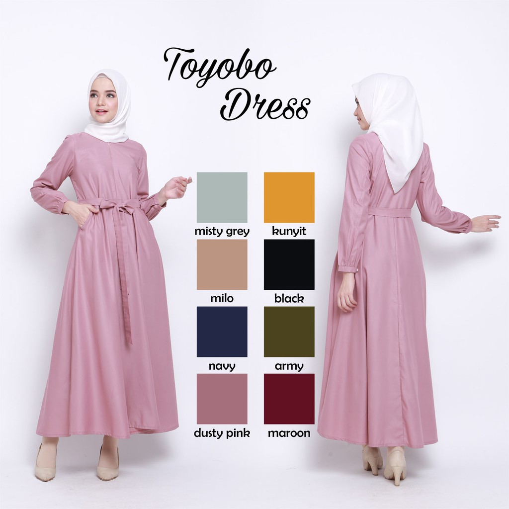 Jual TOYOBO DRESS DEWASA SIZE S M L XL | TOYOBO HALUS | Shopee Indonesia