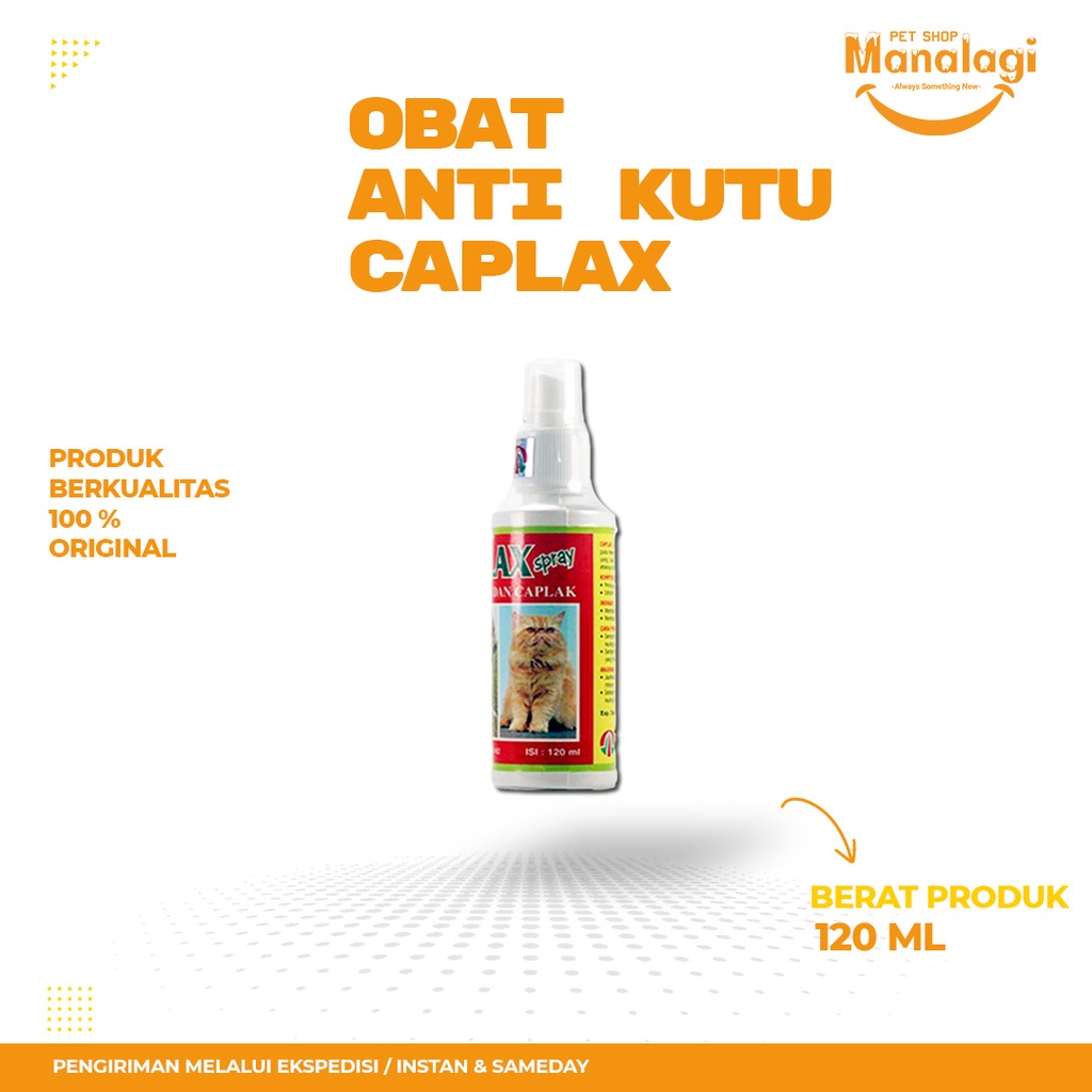 Jual CAPLAX Spray 120ml - Obat anti kutu dan caplak | Shopee Indonesia