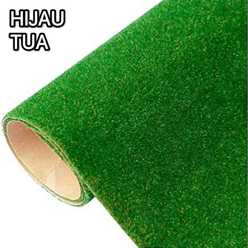 Jual (A4) Rumput Lembar Statis Kecil 20cm x 30cm Alas Maket Diorama ...