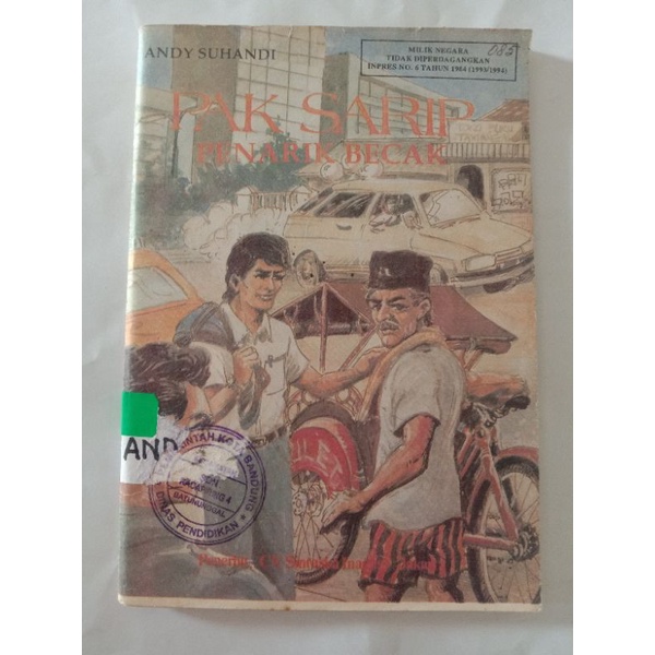 Jual pak sarip penarik becak - buku jadul - buku bekas perpustakaan | Shopee Indonesia
