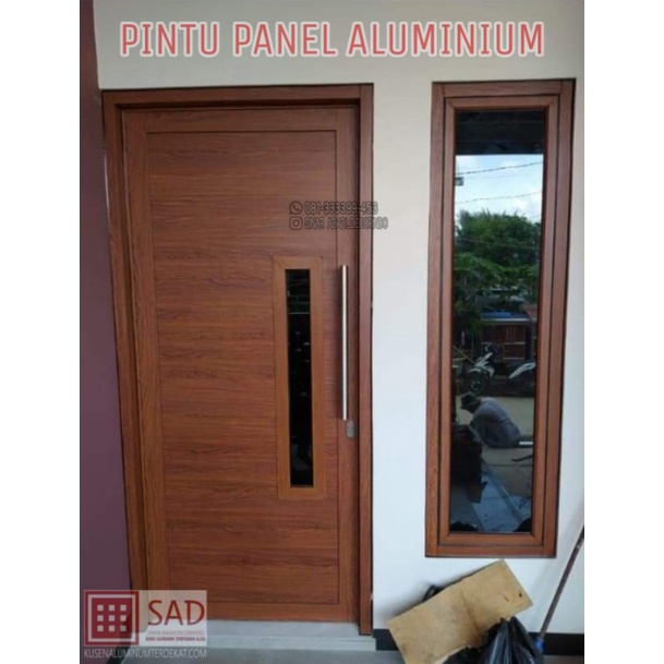 Jual pintu aluminium panel serat kayu | Shopee Indonesia