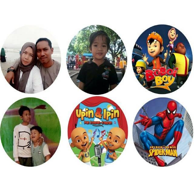 Jual print edible sugar paper wafer paper upin ipin spiderman boboiboy ...