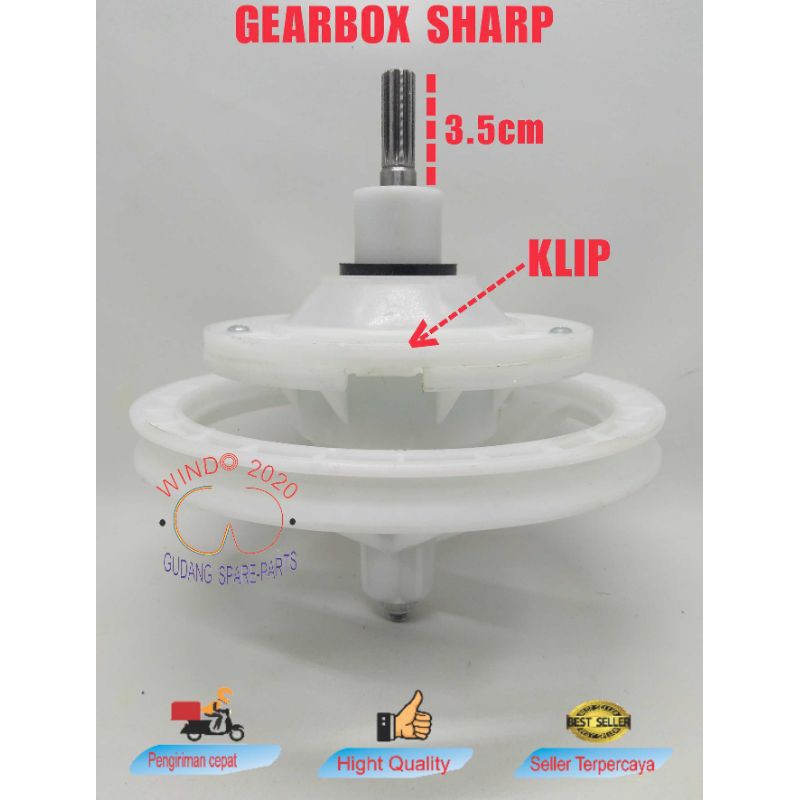 Jual GEAR BOX MESIN CUCI SHARP 2 TABUNG UMUM | GEARBOX | GIRBOX ...