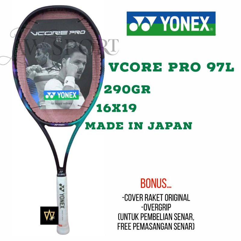 Jual Raket Tenis YONEX VCORE PRO 97L 2022 Berat : 290g Green Purple ...